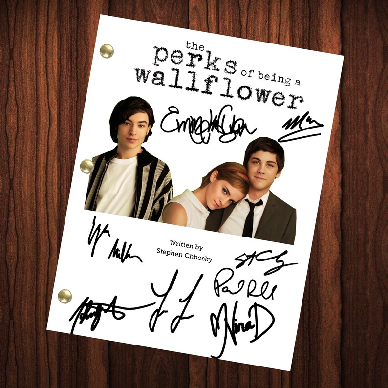 Perks of Being A Wallflower Signed Autographed Script Full Screenplay ...