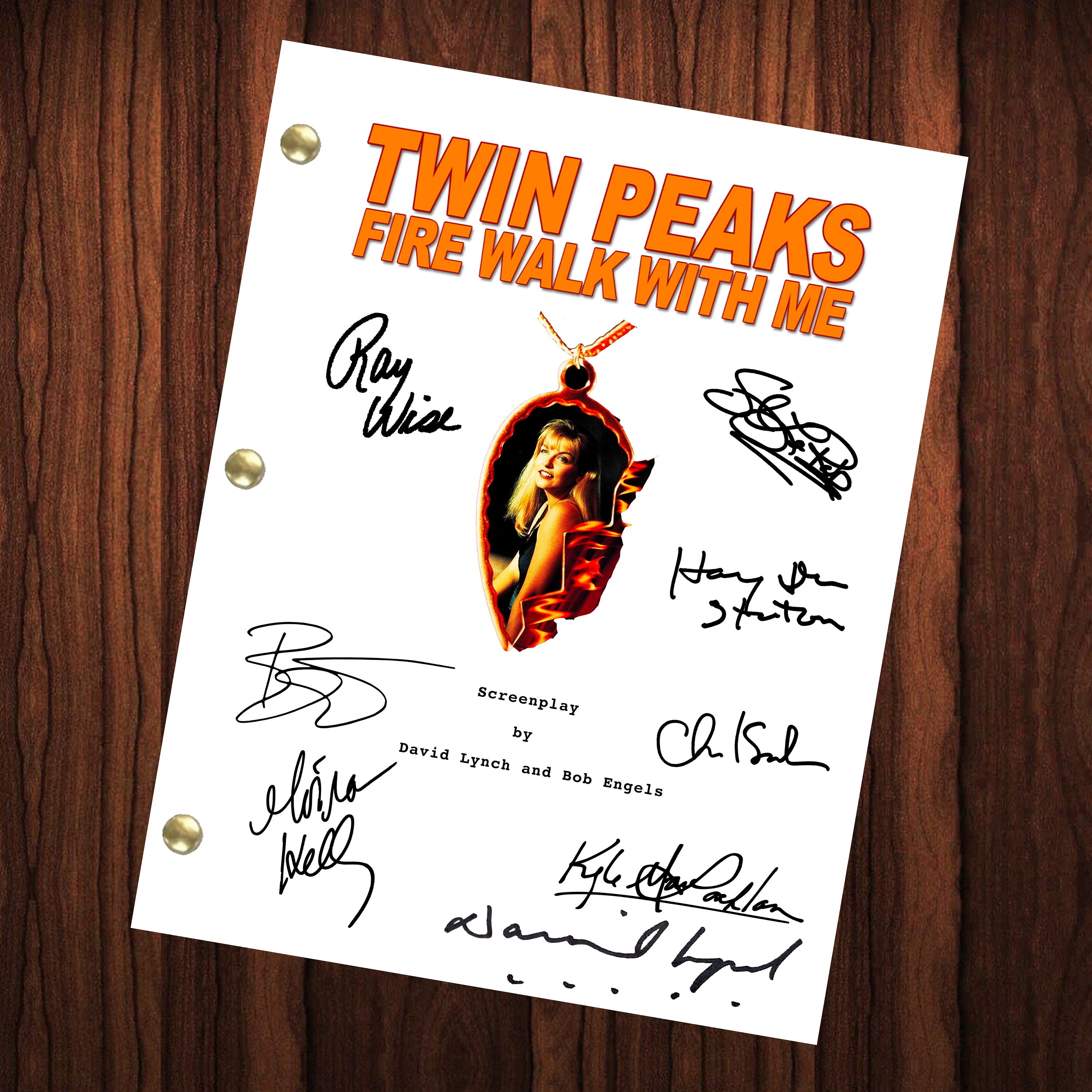 Twin Peaks Autographed Signed Script Reprint Fire Walk With Me Signed ...