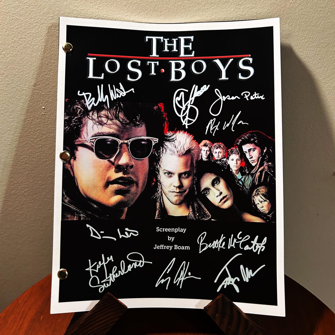 The Lost Boys Movie Autographed Signed Movie Script Reprint Full Screenplay Full Script - Etsy