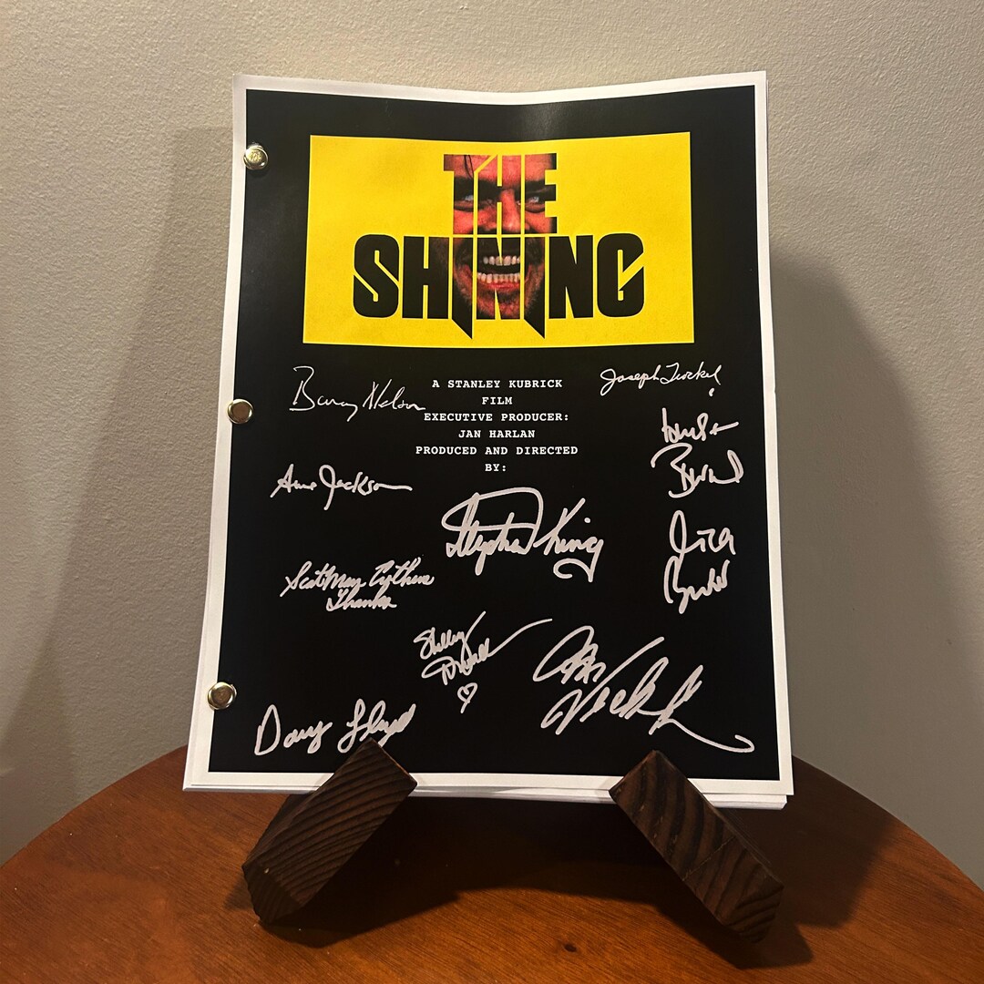 The Shining Signed Autographed Script Full Screenplay Full Script ...