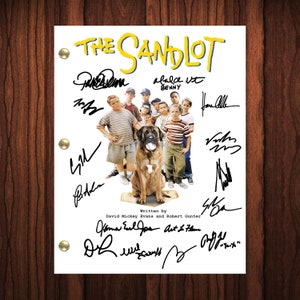 The Sandlot Movie Autographed Signed Script Reprint Tom Guiry Smalls ...