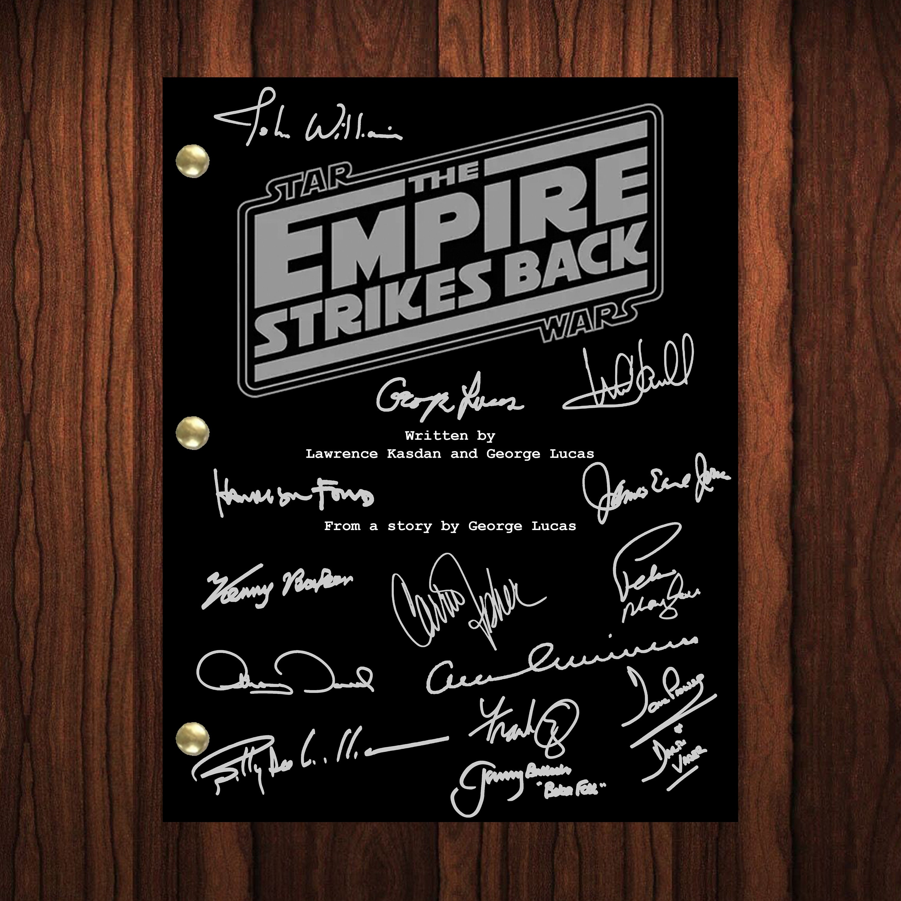 Star Wars Movie Script Autographed Signed Reprint Full Screenplay Full ...