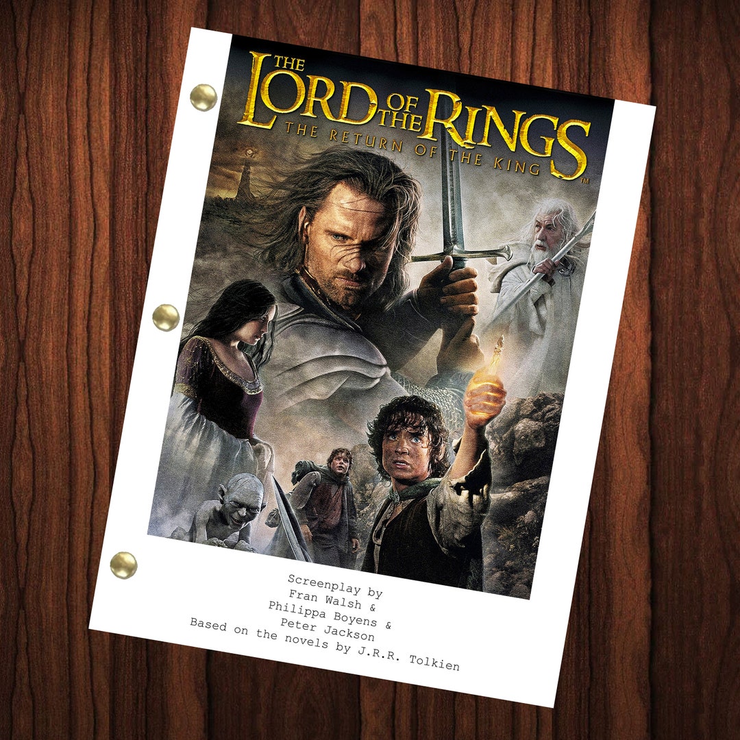 The Lord of the Rings Movie Script Reprint Full Screenplay Full Script ...