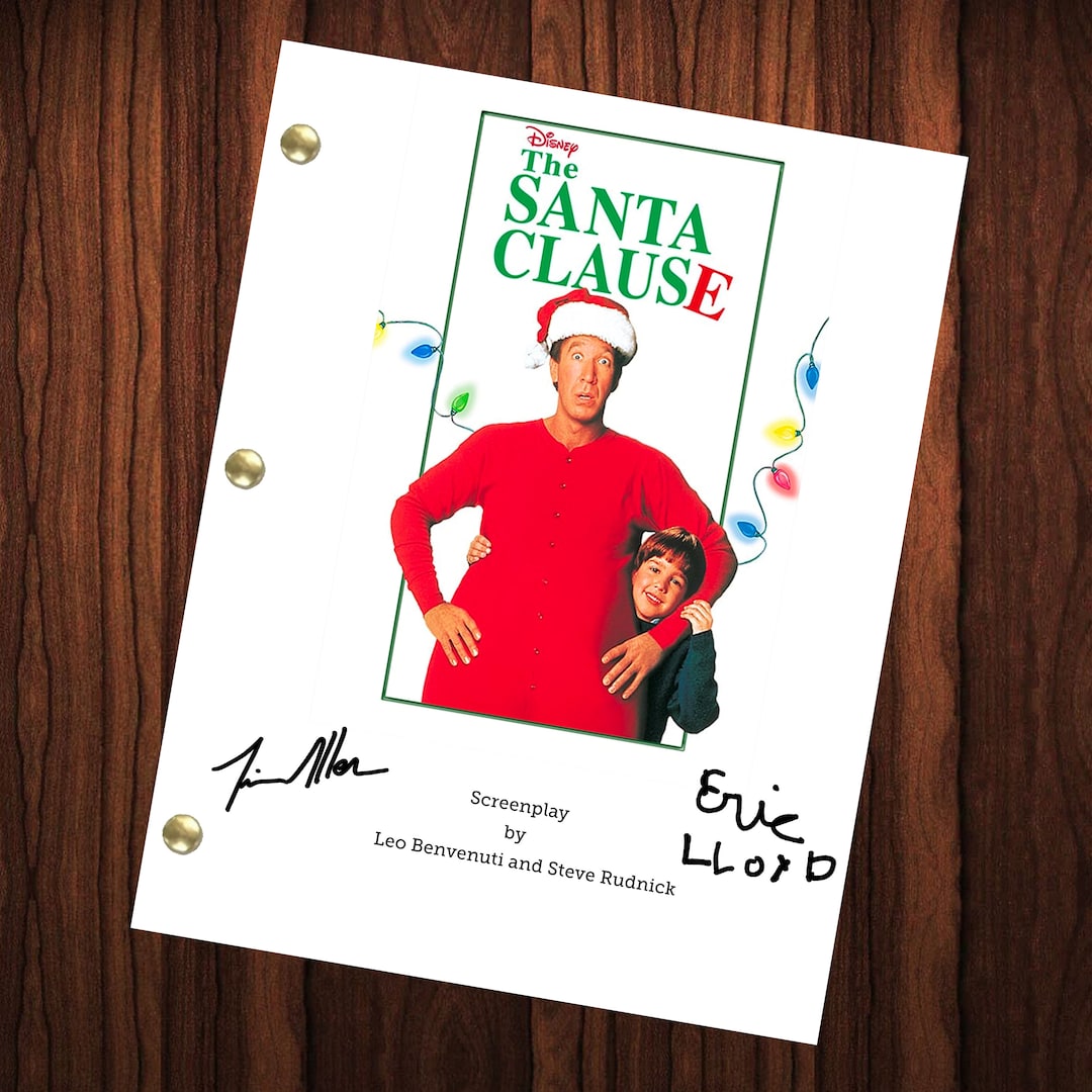 The Santa Clause Movie Signed Autographed Script Full Screenplay Script ...