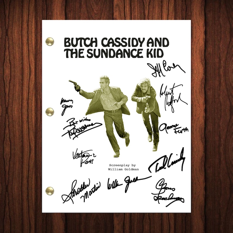 Butch Cassidy and the Sundance Kid Movie Autographed Signed Script ...