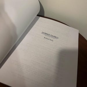 Donnie Darko Movie Script Full Screenplay Full Script Autographed ...