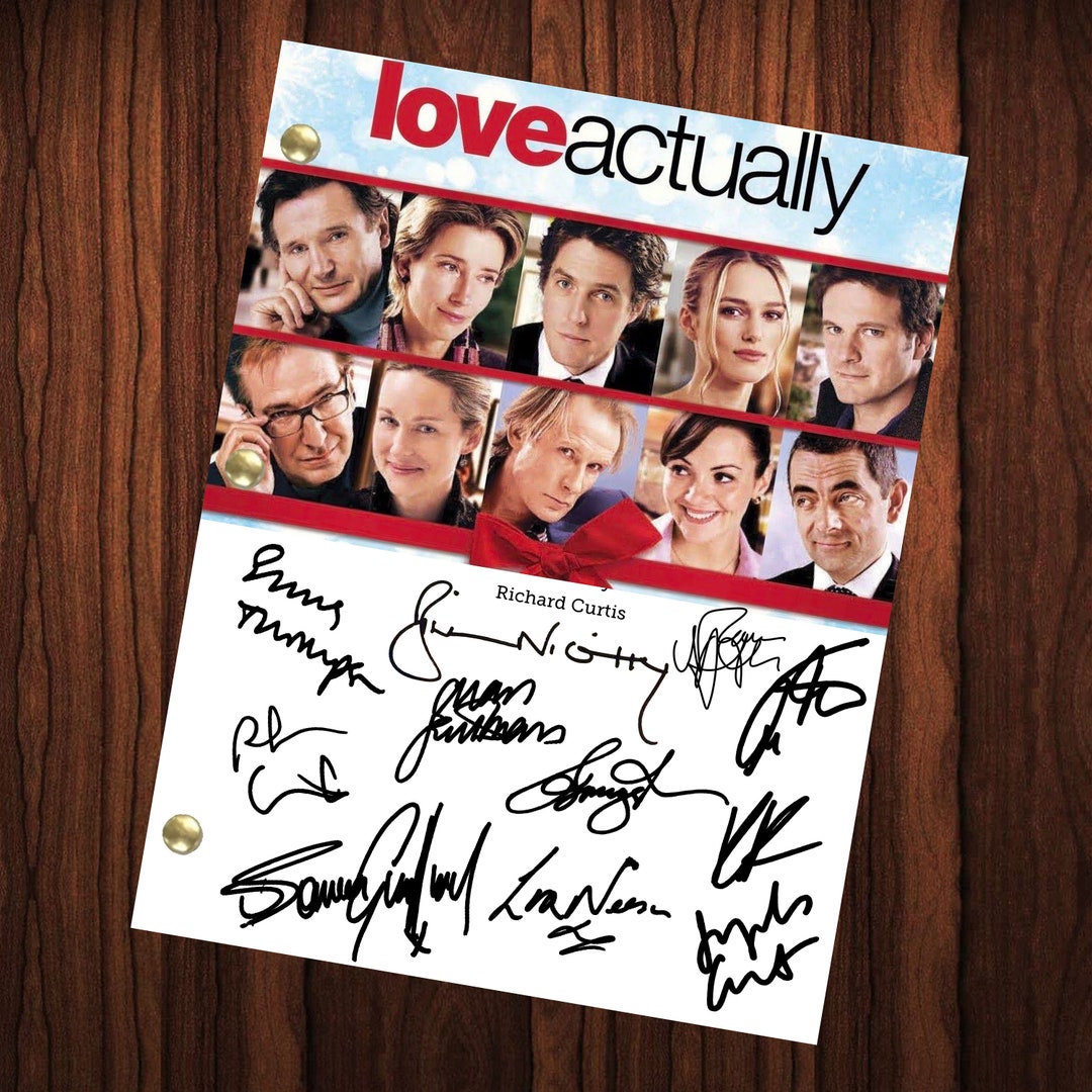Love Actually Movie Signed Autographed Script Full Screenplay Script ...