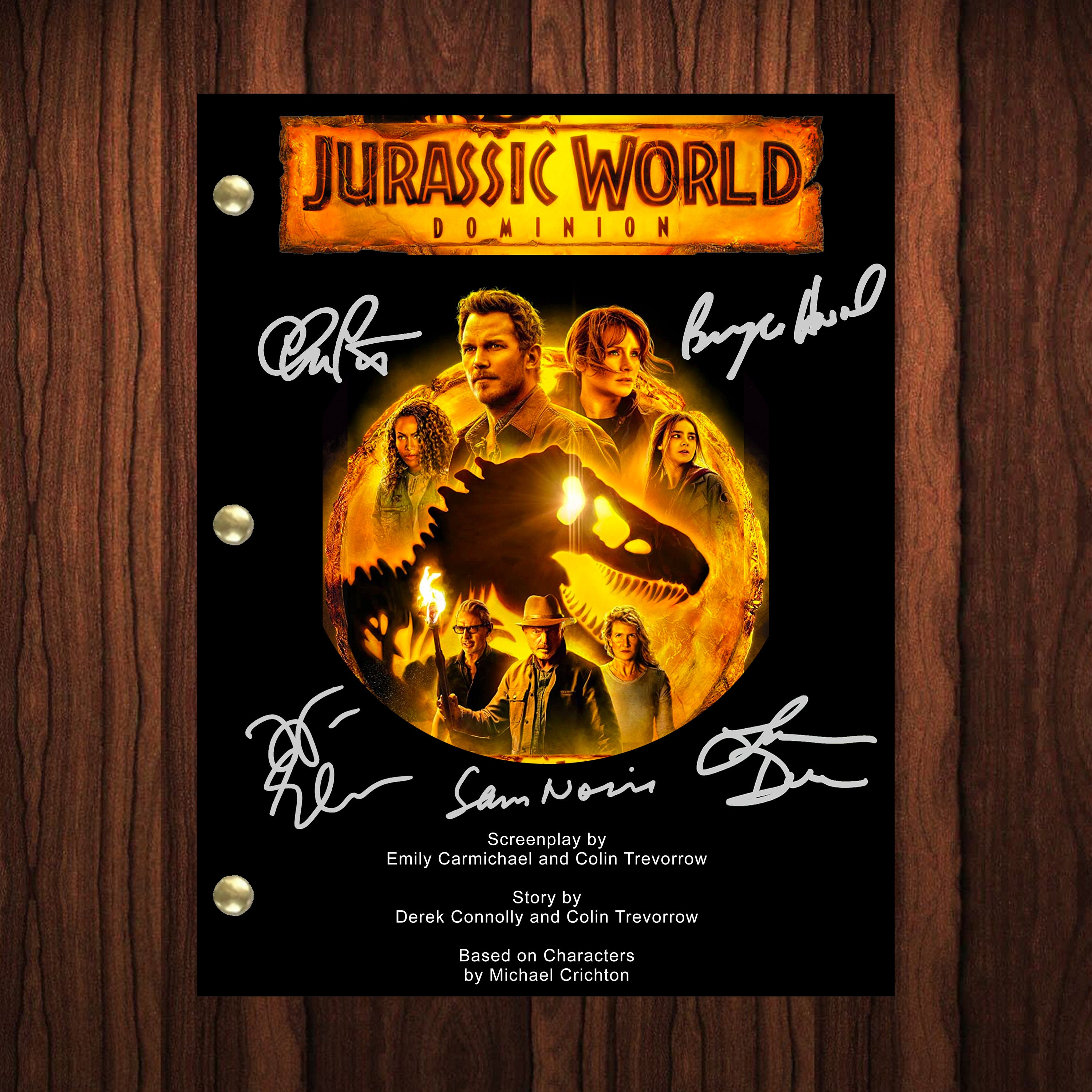 Jurassic World Dominion Signed Autographed Script Full Transcript ...