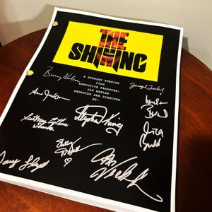 The Shining Signed Autographed Script Full Screenplay Full Script ...