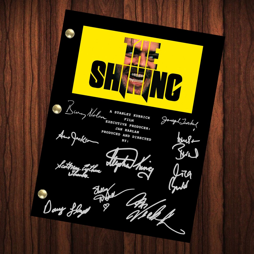 The Shining Signed Autographed Script Full Screenplay Full Script ...