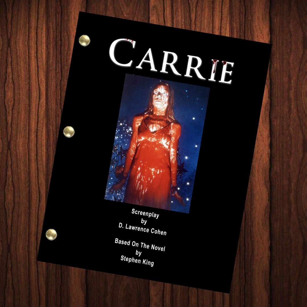 Carrie Movie Script Reprint Full Screenplay Full Script Stephen King - Etsy