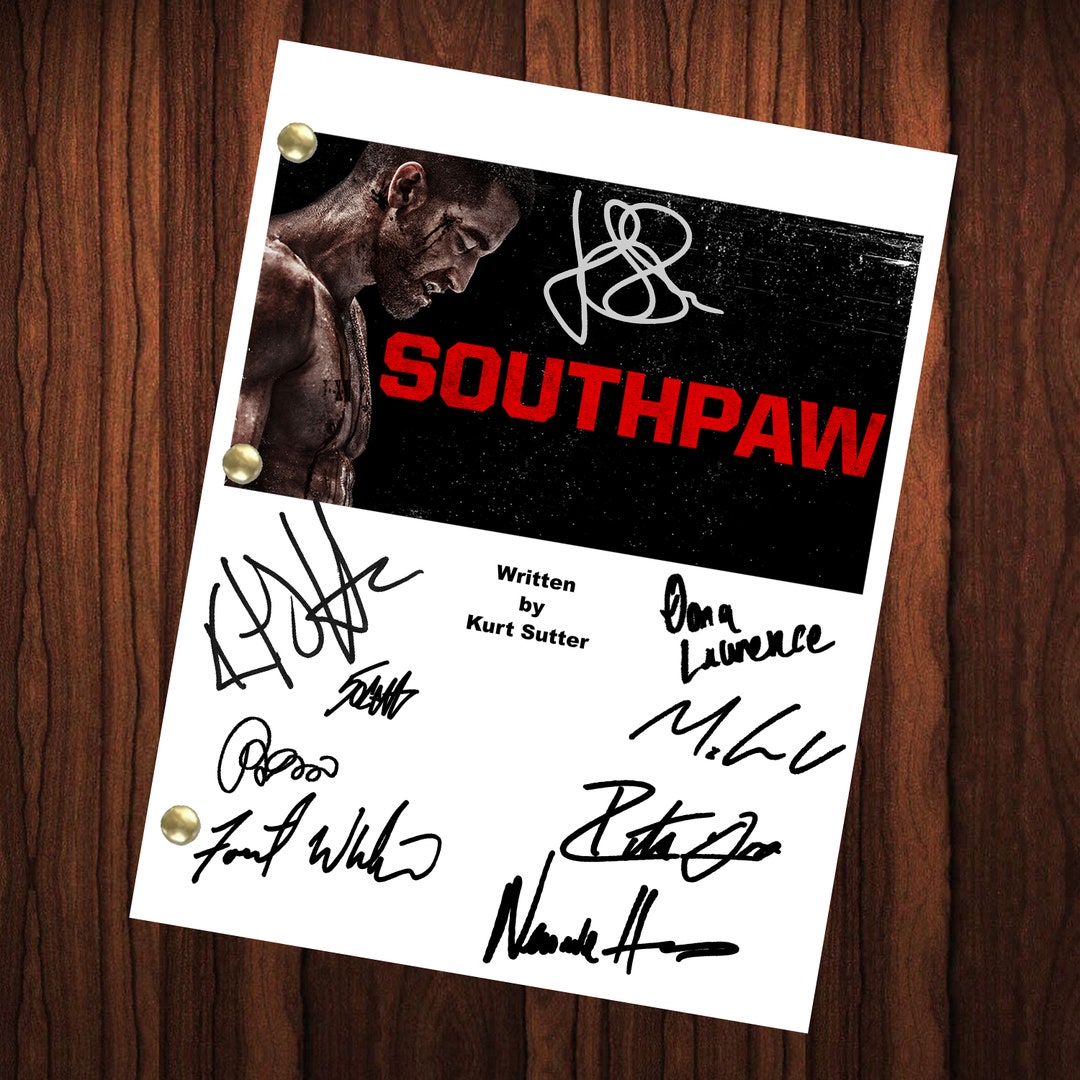 Southpaw Movie Script Autographed Signed Script Reprint Southpaw Cast ...