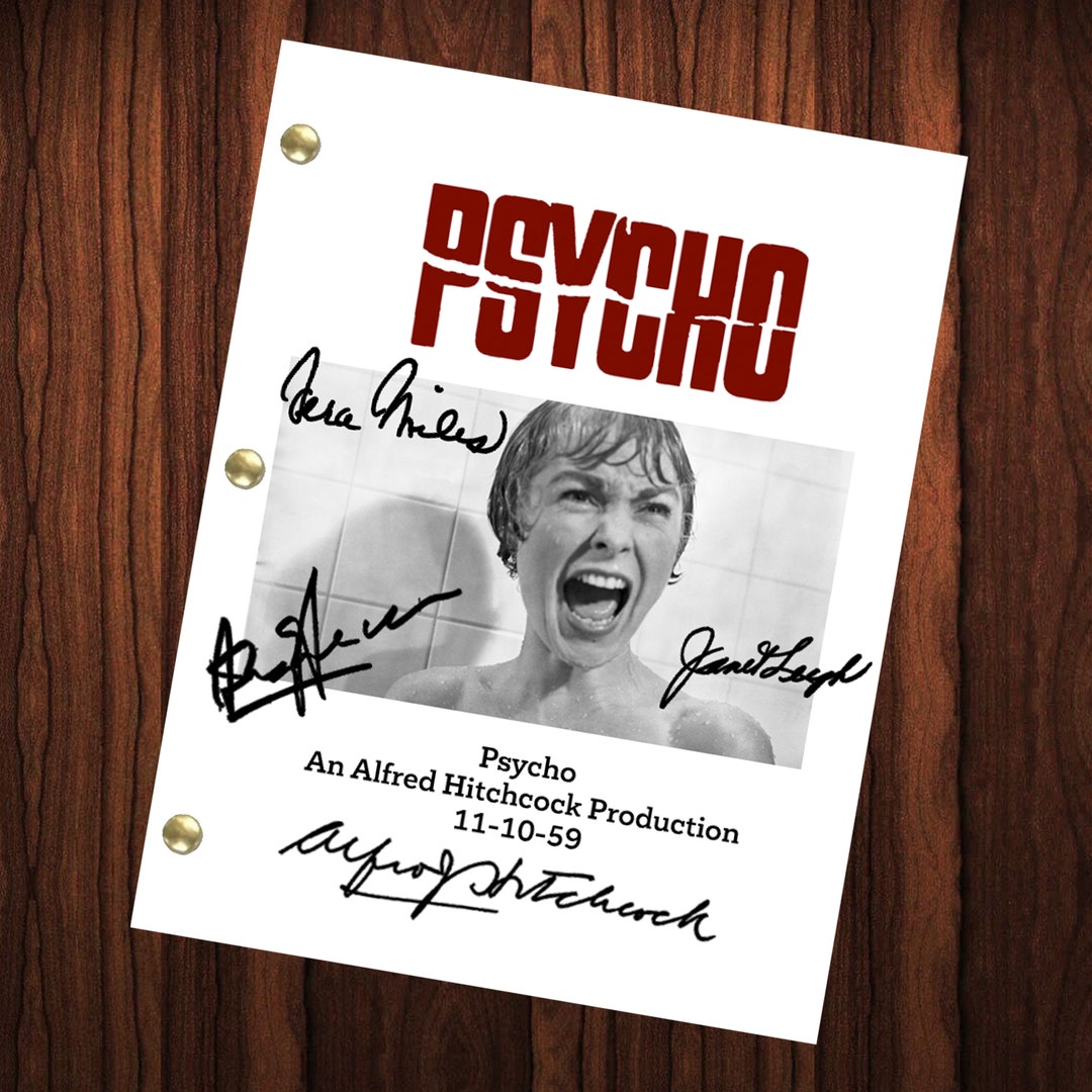 Psycho Movie Signed Autographed Script Full Screenplay Full Script ...