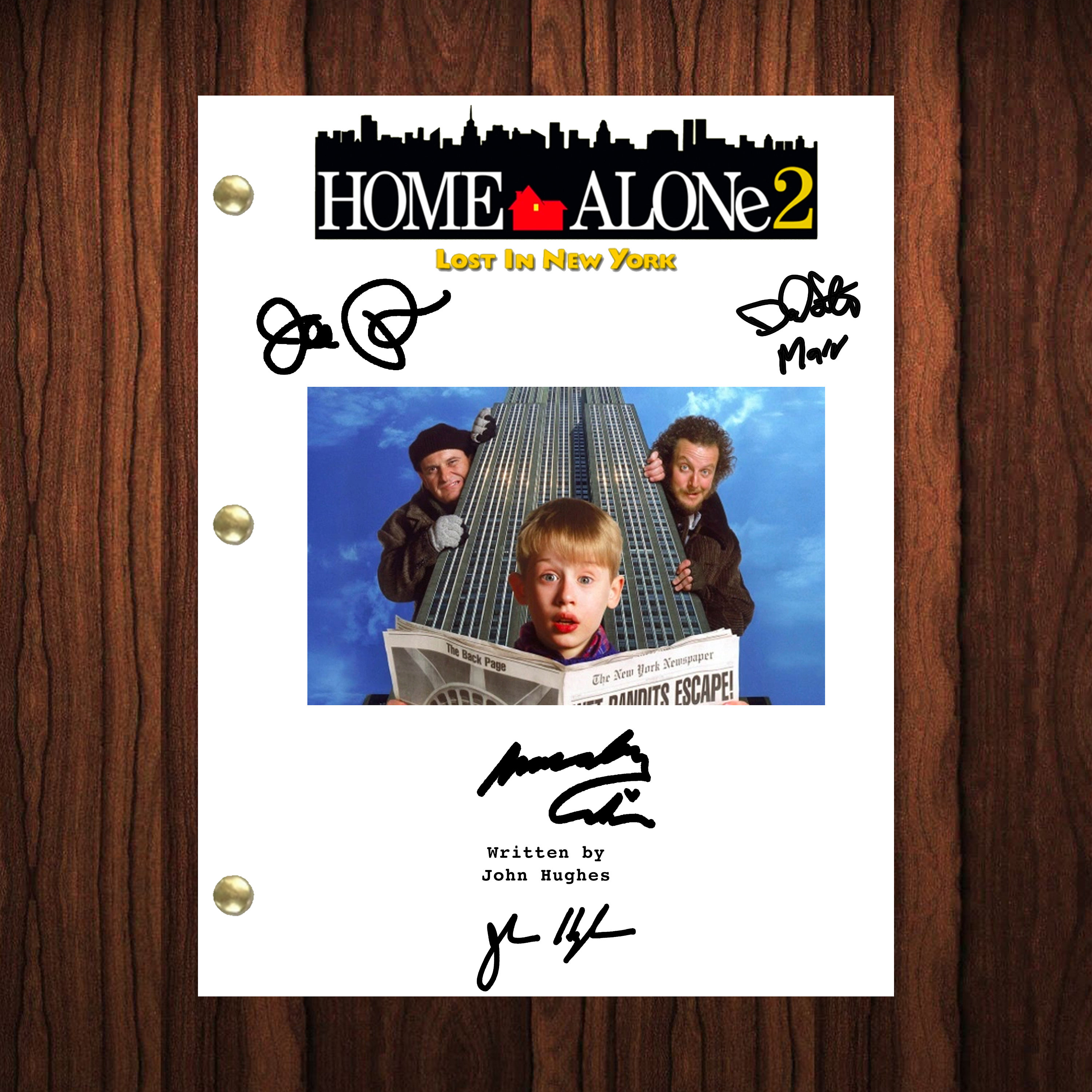 Home Alone 2 Lost in New York Signed Autographed Script Full - Etsy