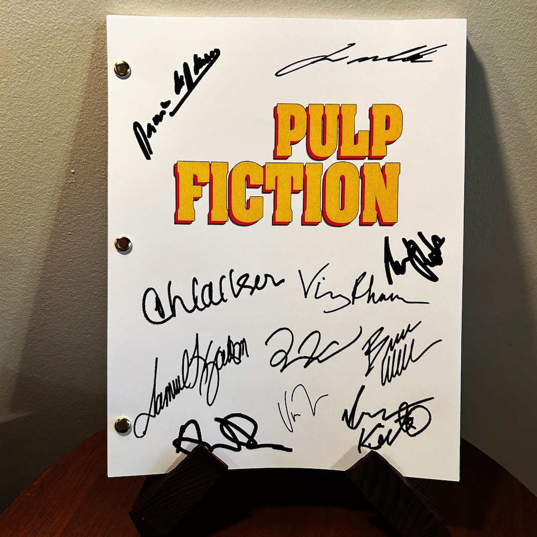 Pulp Fiction Signed Autographed Script Full Screenplay Full Script ...