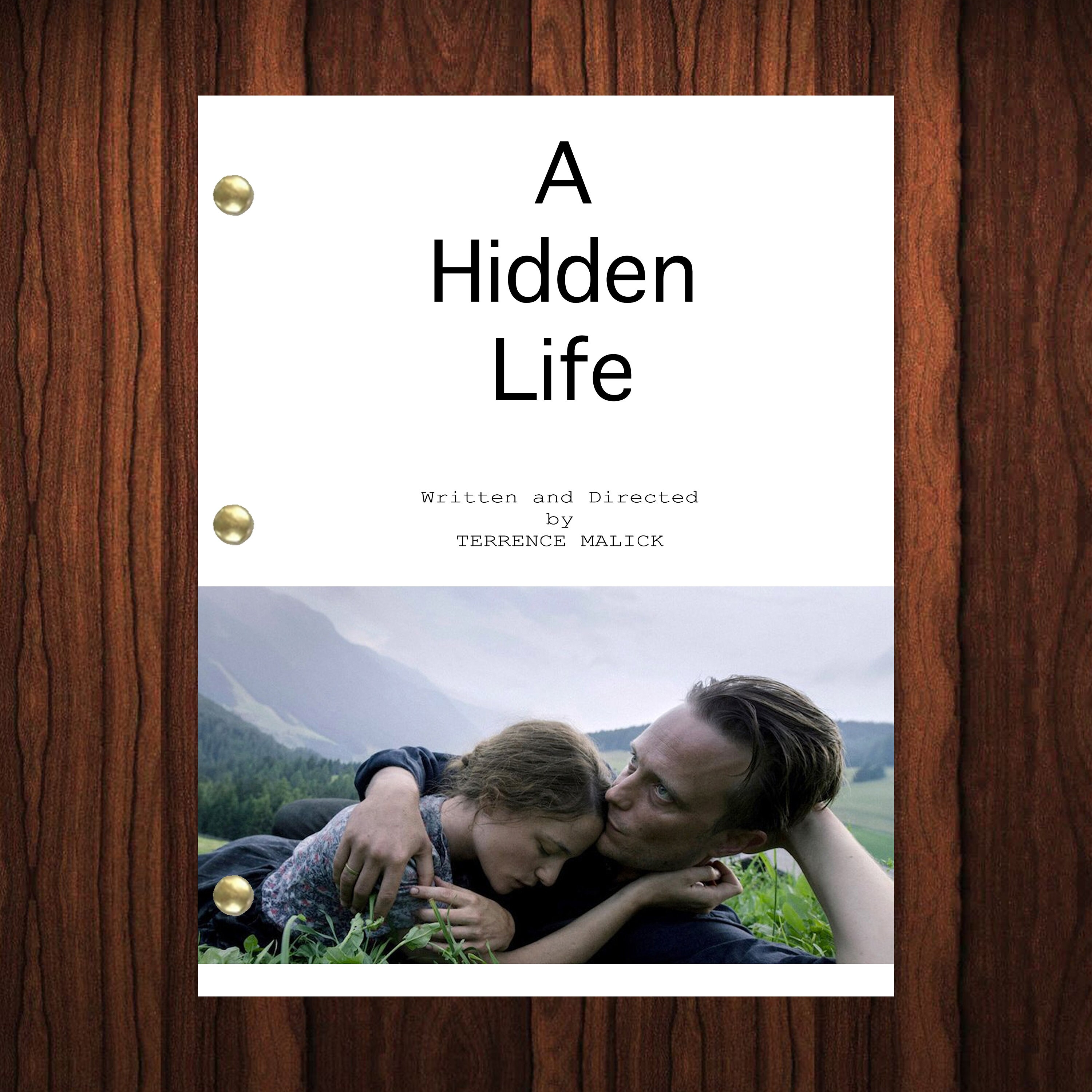 A Hidden Life Movie Script Reprint Full Screenplay Full Script - Etsy