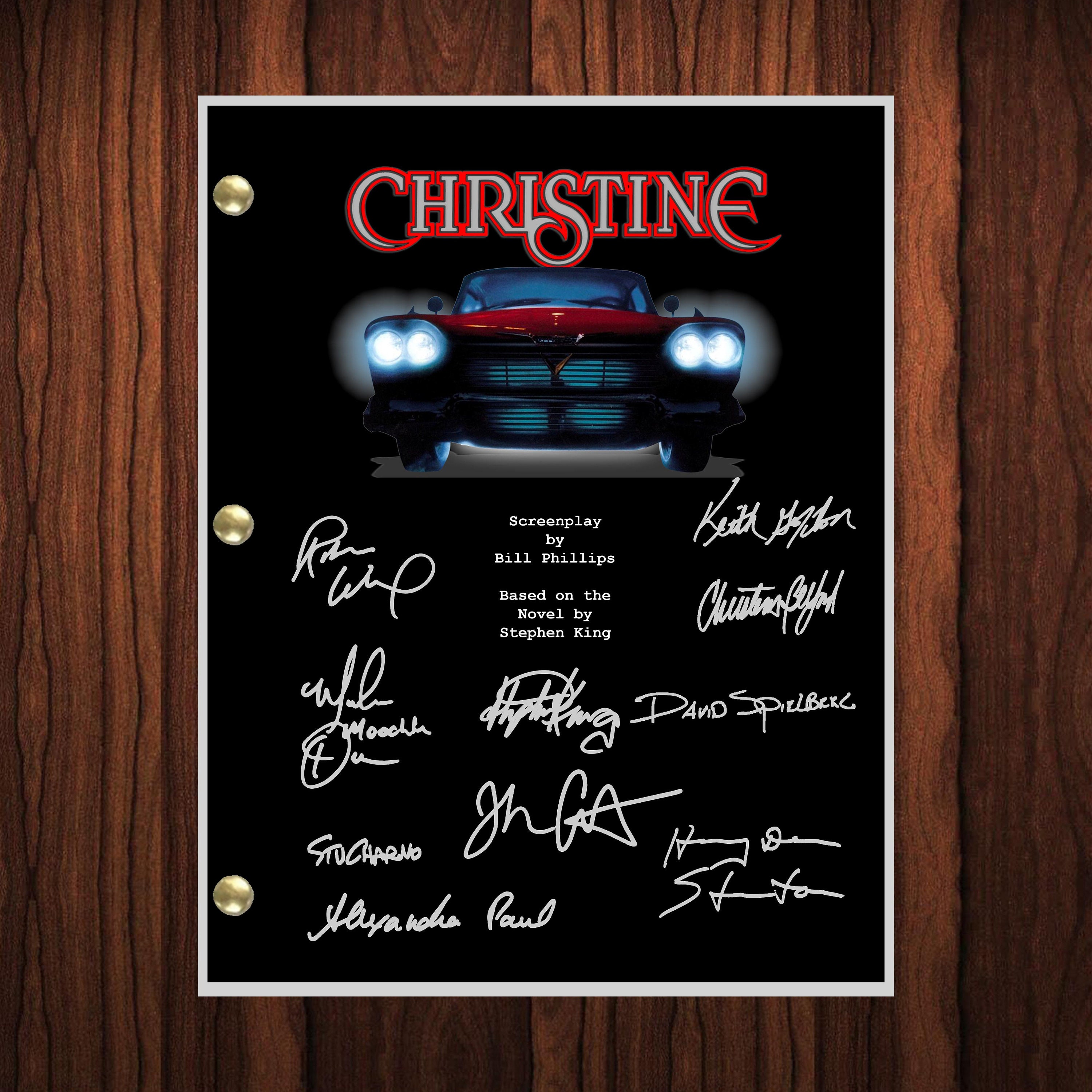 Christine Movie Script Autographed Signed Script Reprint Horror Stephen ...