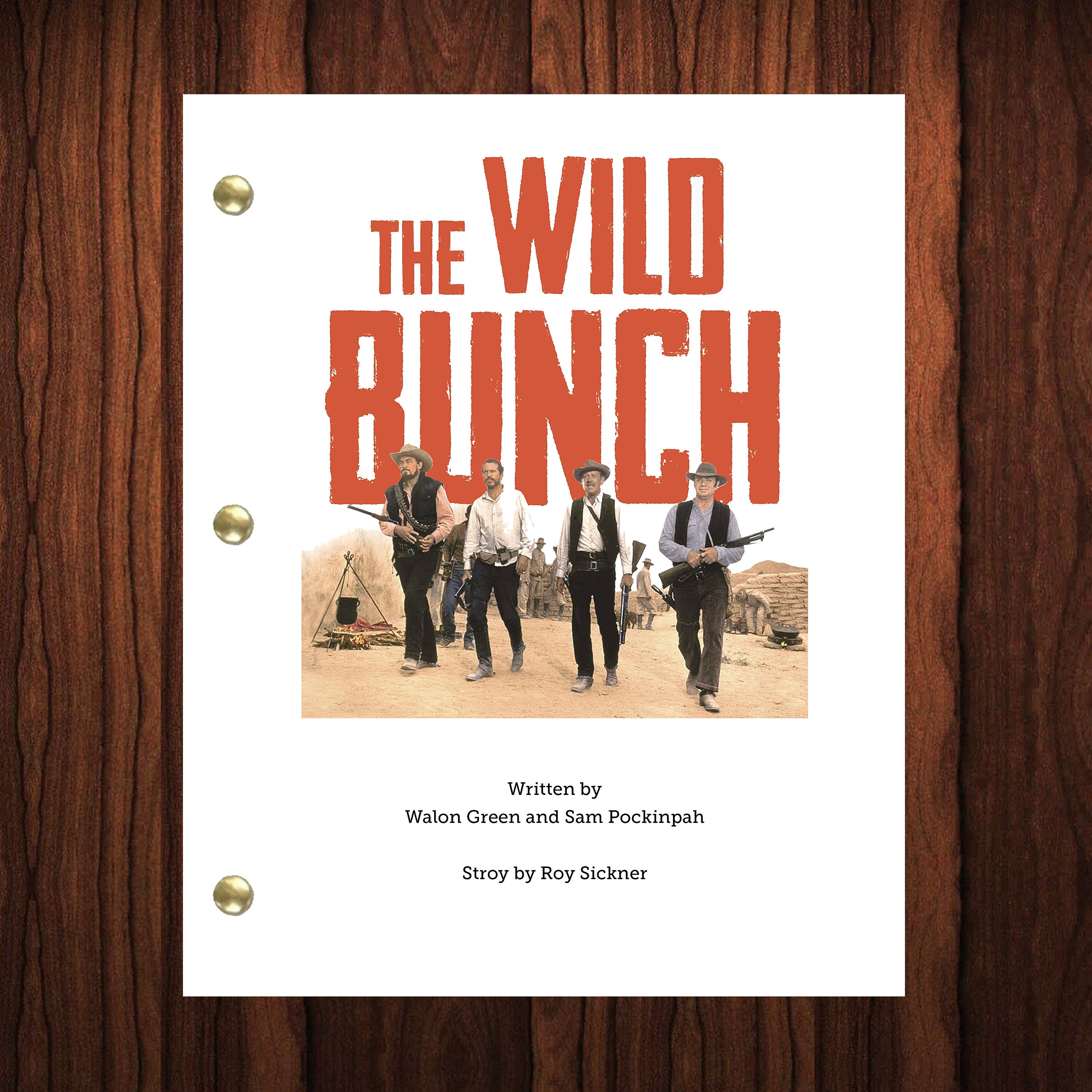 The Wild Bunch Movie Signed Movie Script Reprint Full - Etsy