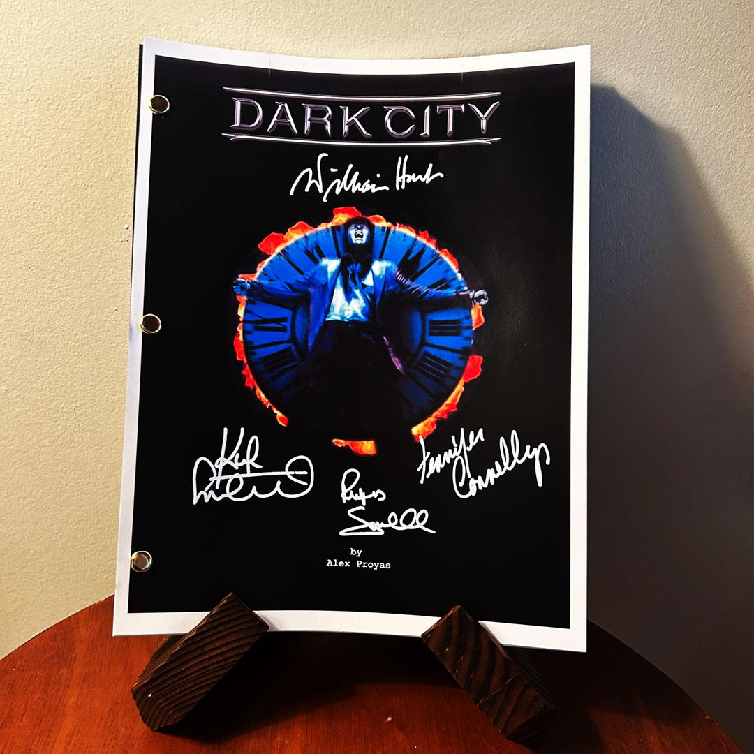 Dark City Movie Autographed Signed Script Reprint Rufus Sewell Cast ...
