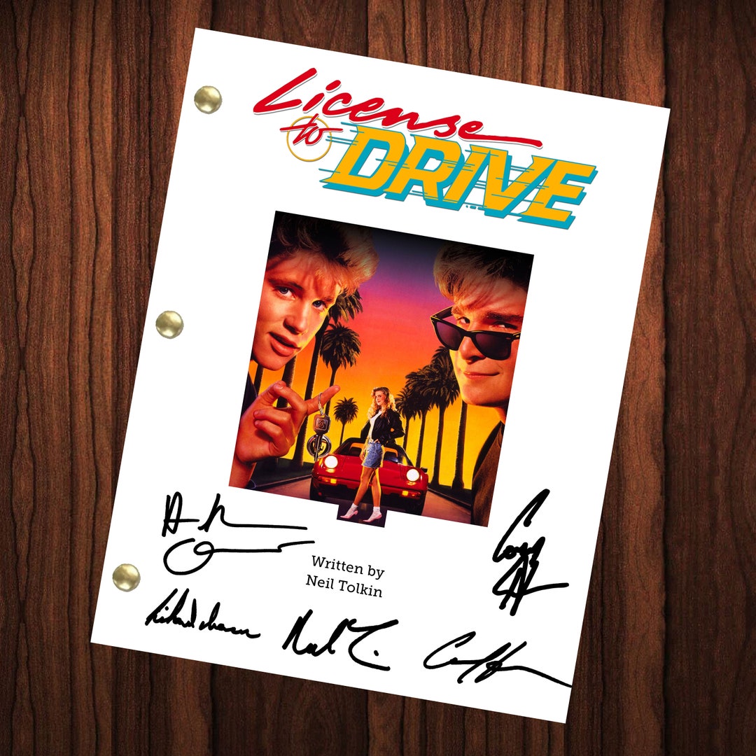License to Drive Movie Signed Autographed Script Full Screenplay Full ...