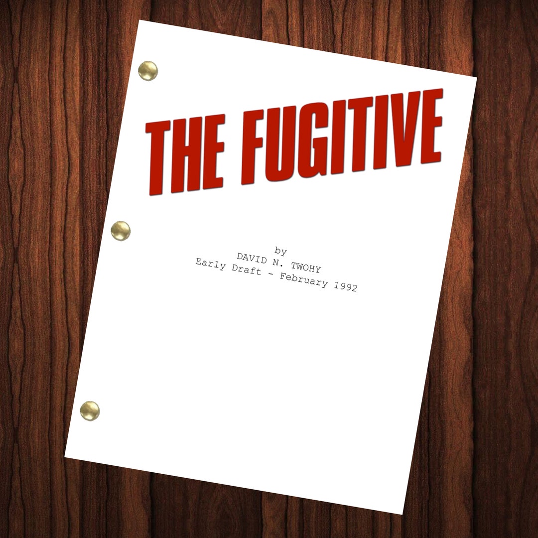 The Fugitive Movie Script Reprint Full Screenplay Full Script - Etsy