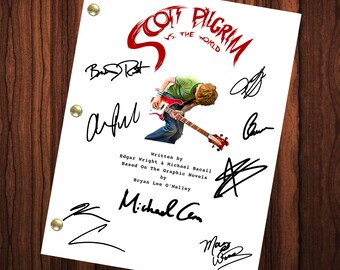 Scott Pilgrim Vs. the World Movie Script Signed Screenplay Autographed ...