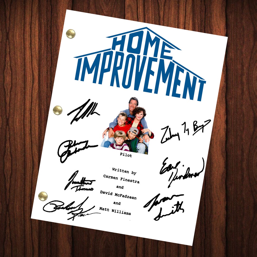 Home Improvement Tim Allen Autographed Signed TV Show Script Pilot ...