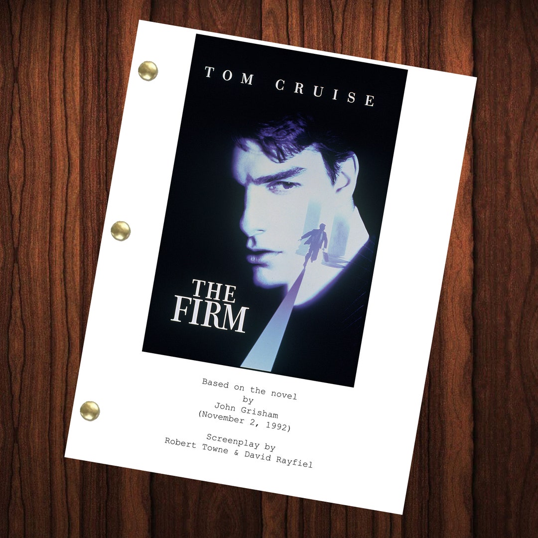 The Firm Movie Script Reprint Full Screenplay Full Script Tom Cruise - Etsy