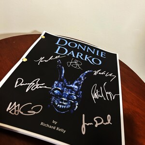 Donnie Darko Movie Script Full Screenplay Full Script Autographed ...