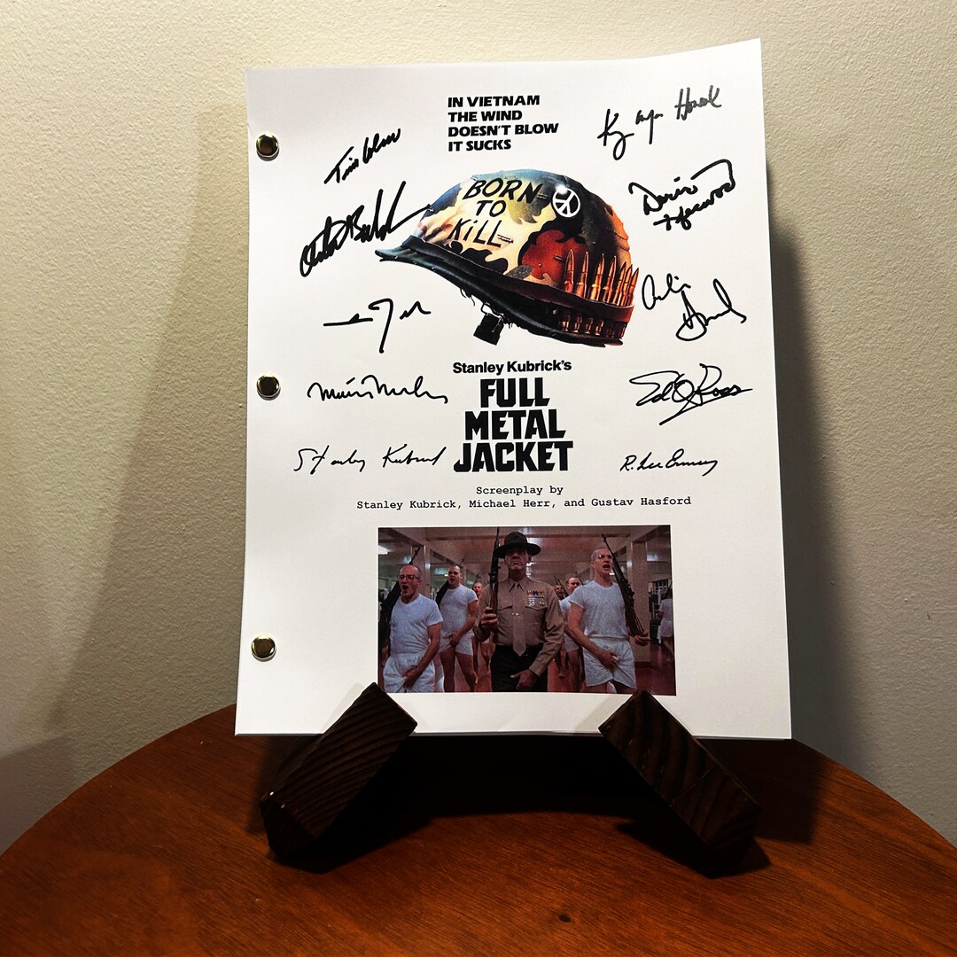 Full Metal Jacket Movie Script Autographed Signed Script Stanley ...