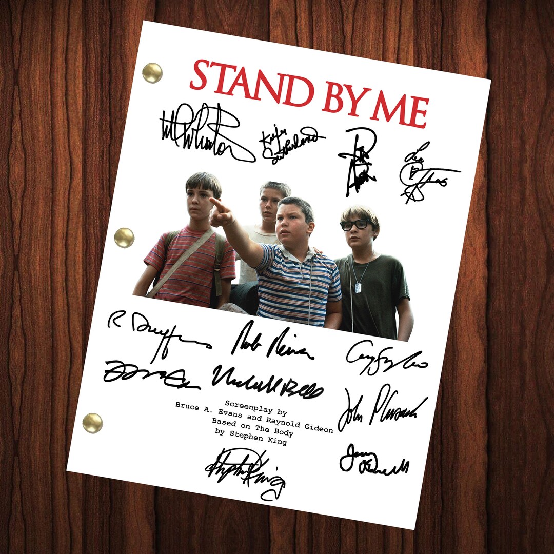 Stand by Me Movie Autographed Signed Script Reprint Wil Wheaton River ...