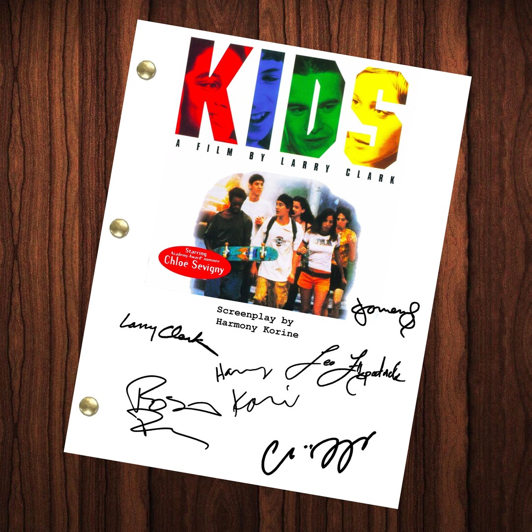 Kids Movie Autographed Signed Script Reprint Leo Fitzpatrick Chloe ...