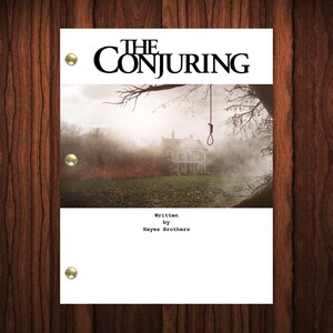 The Conjuring Movie Script Reprint Full Screenplay Full Script - Etsy