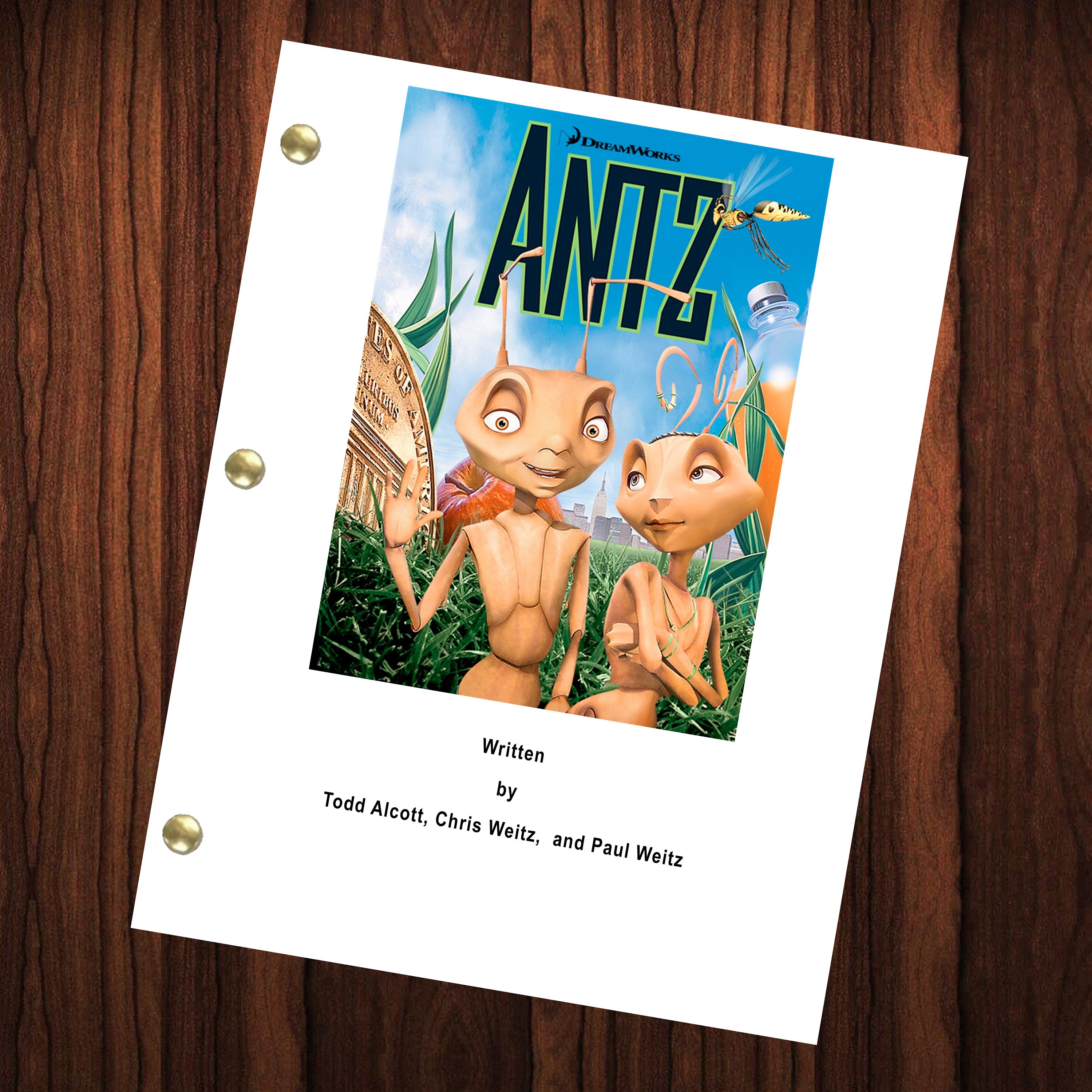 Antz Movie Script Reprint Full Screenplay Full Script Animation Masterpiece - Etsy
