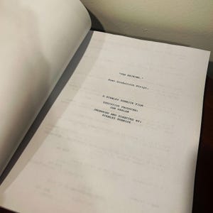 The Shining Signed Autographed Script Full Screenplay Full Script ...