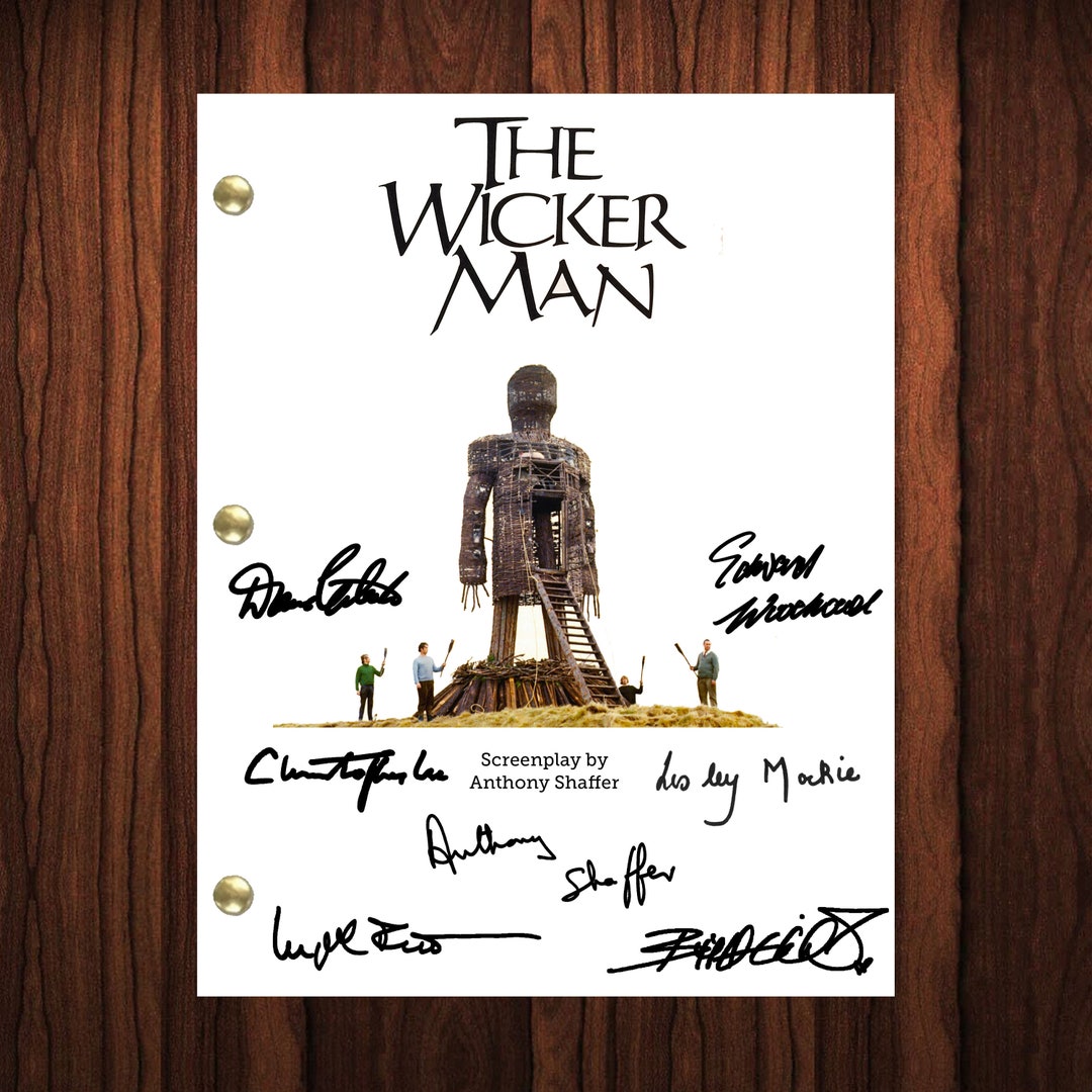 The Wicker Man Movie Signed Autographed Script Full Screenplay Full ...