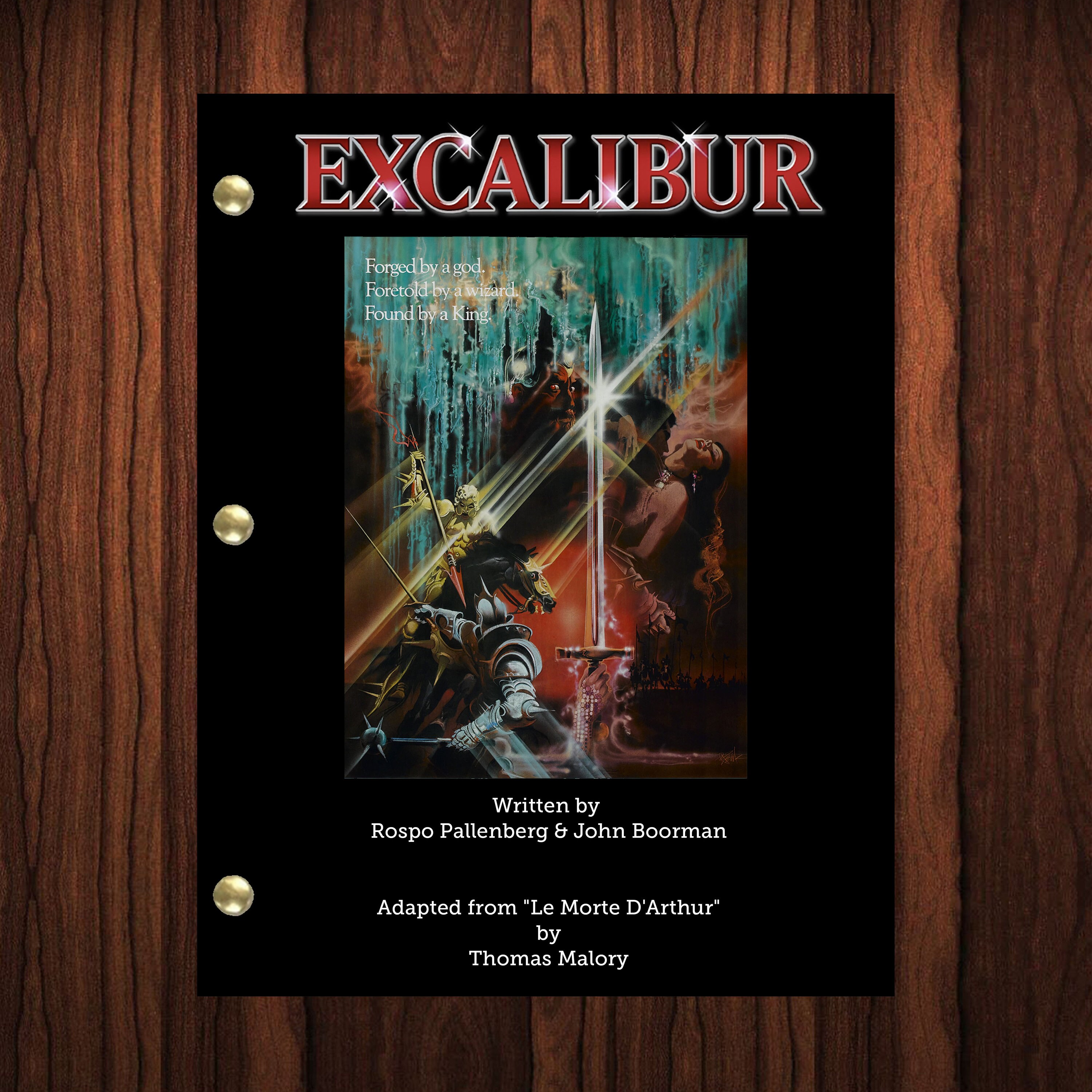 Excalibur Movie Script Full Screenplay Full Script Movie - Etsy
