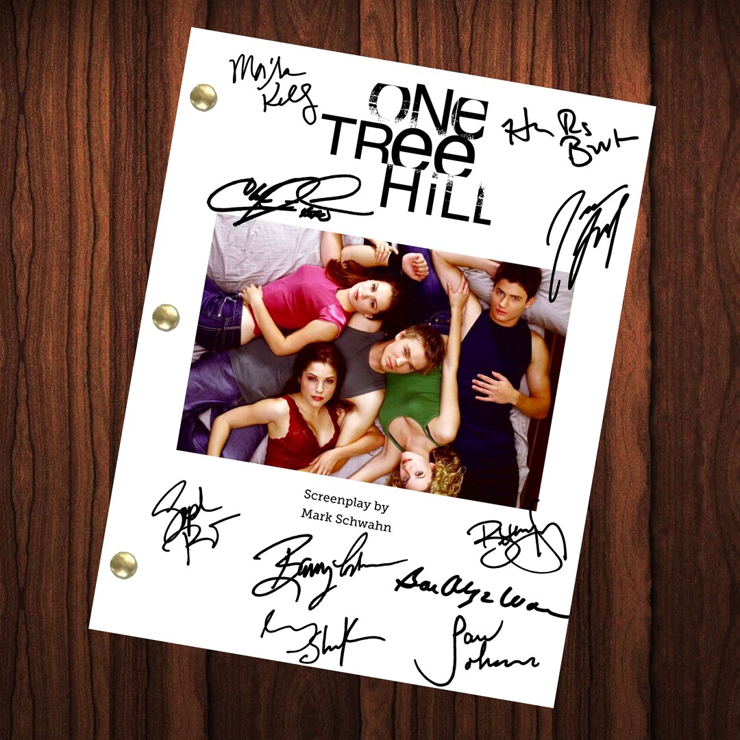 One Tree Hill a signé un script de réimpression dédicacé scénario ...