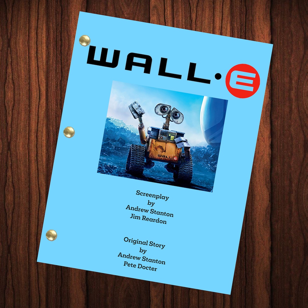 Wall-e Movie Script Reprint Full Screenplay Full Script Wall E Wall - Etsy