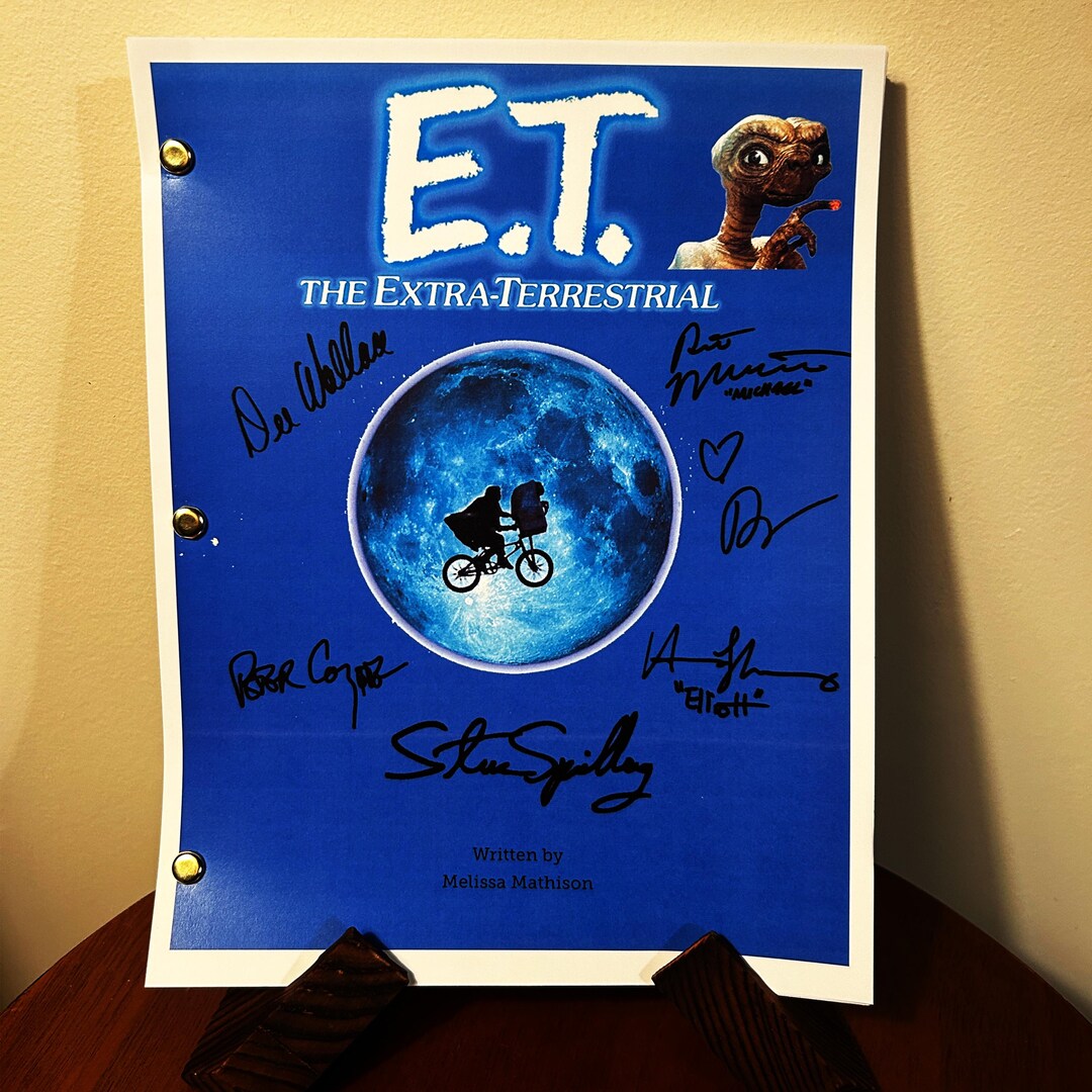 ET the Extra Terrestrial Movie Script Full Screenplay Full Script ...