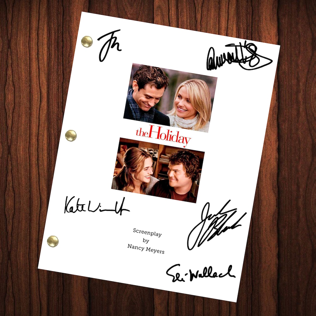 The Holiday Movie Signed Autographed Script Full Screenplay Script ...