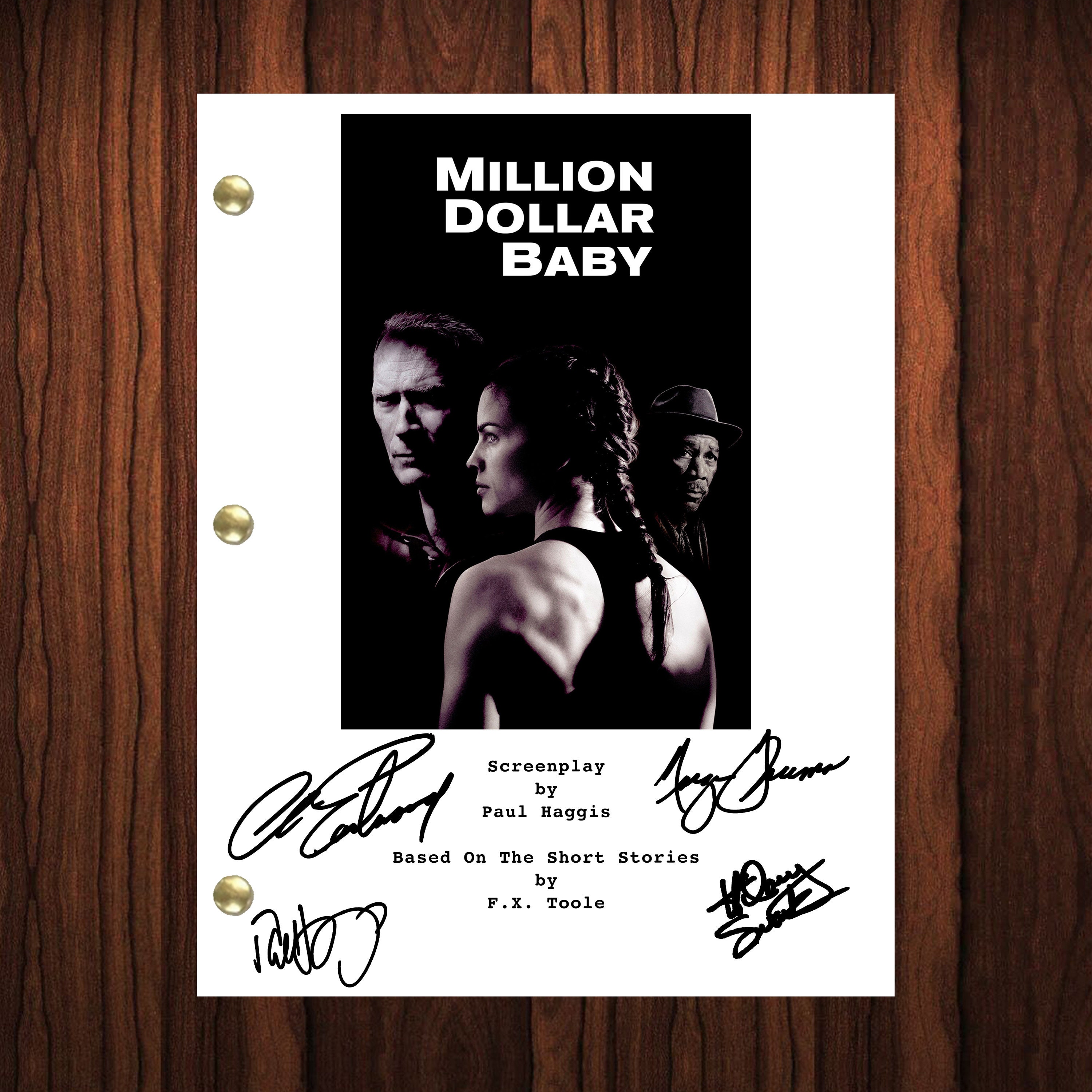 Million Dollar Baby Autographed Signed Movie Script Reprint Full ...