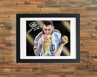 Signed Messi Photo - Etsy