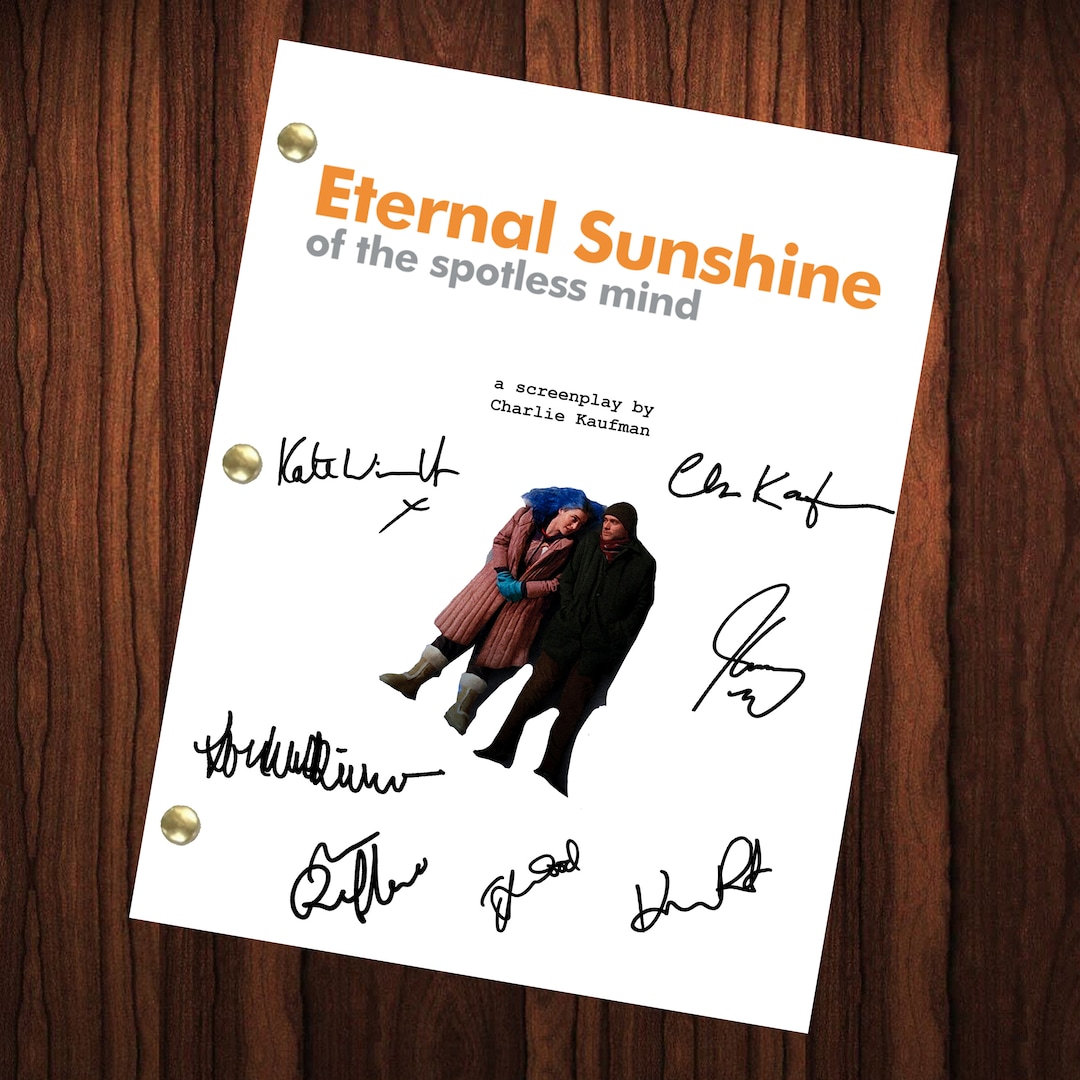 Eternal Sunshine of the Spotless Mind Signed Autographed Script Full ...