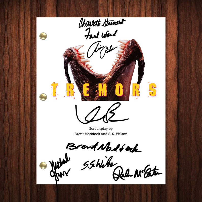 Tremors Movie Signed Autographed Script Full Screenplay Full Script Reprint Kevin Bacon - Etsy