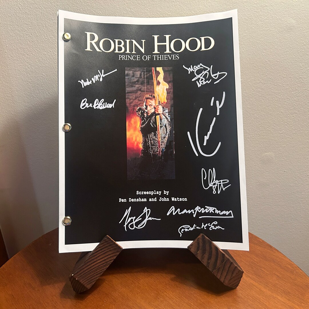 Robin Hood Prince of Thieves Movie Autographed Signed Script Reprint ...