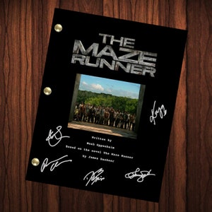 The Maze Runner Signed Autographed Script Full Screenplay Full Script ...
