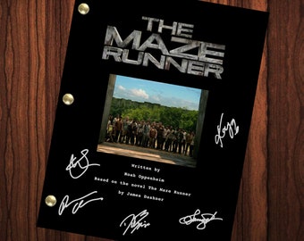 Maze Runner Movie Screenplay Script Autographed Dylan - Etsy