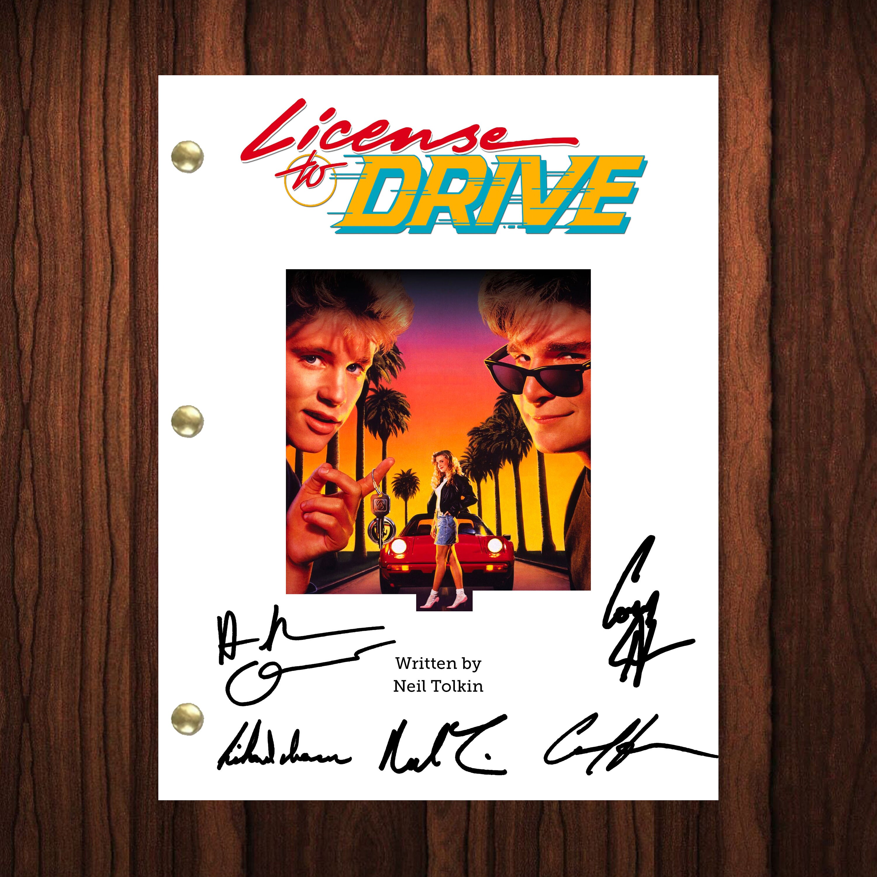 License to Drive Movie Signed Autographed Script Full Screenplay Full ...