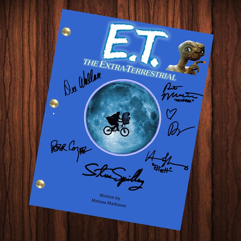 ET the Extra Terrestrial Movie Script Full Screenplay Full Script ...